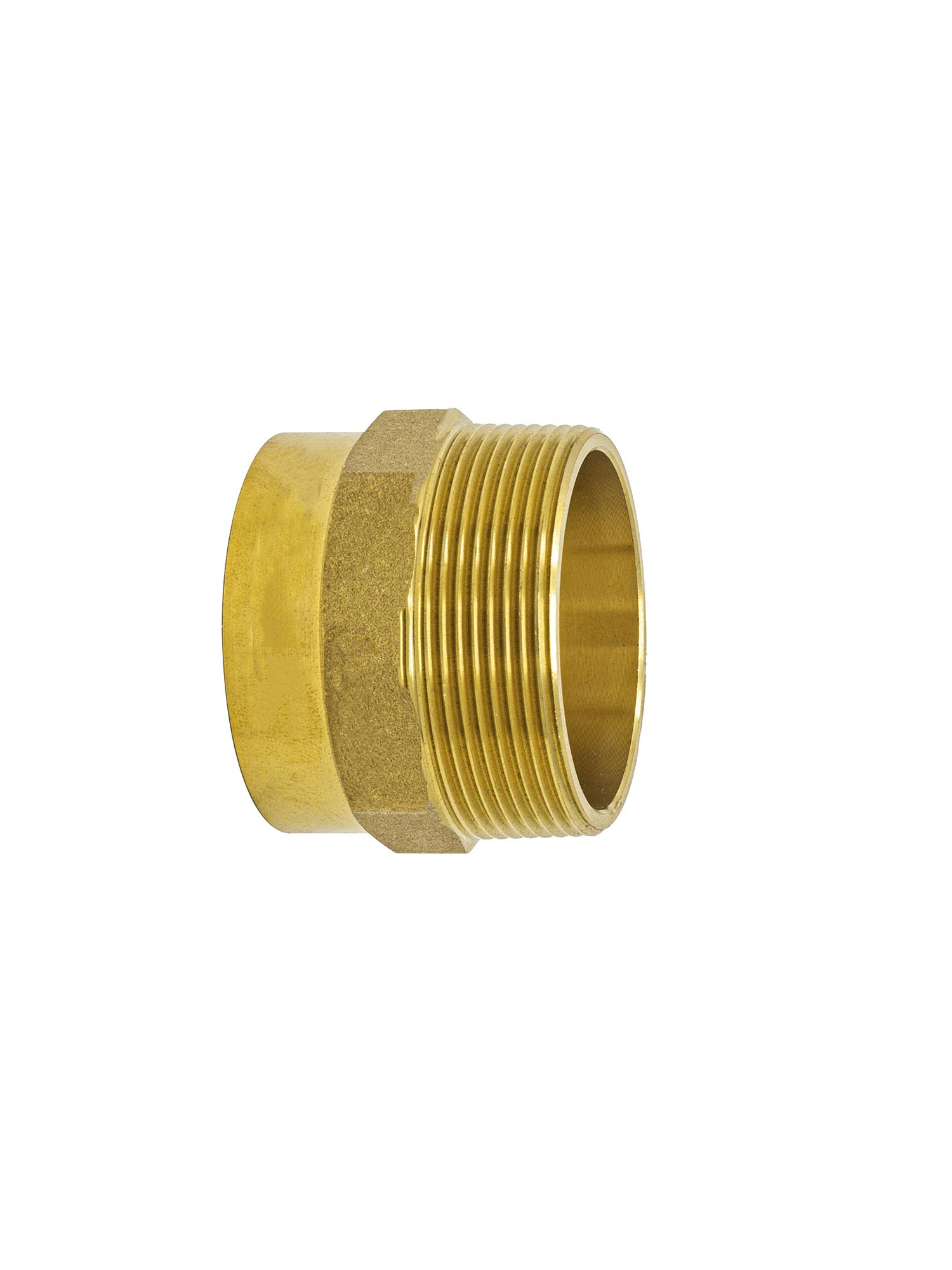 2″ Sweat x MIP DWV Cast Brass Adapter – EZ-Fluid Plumbing Products Inc